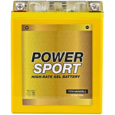 EverStart Premium AGM PowerSport Battery, Group Size TX14AH 12 Volt ...