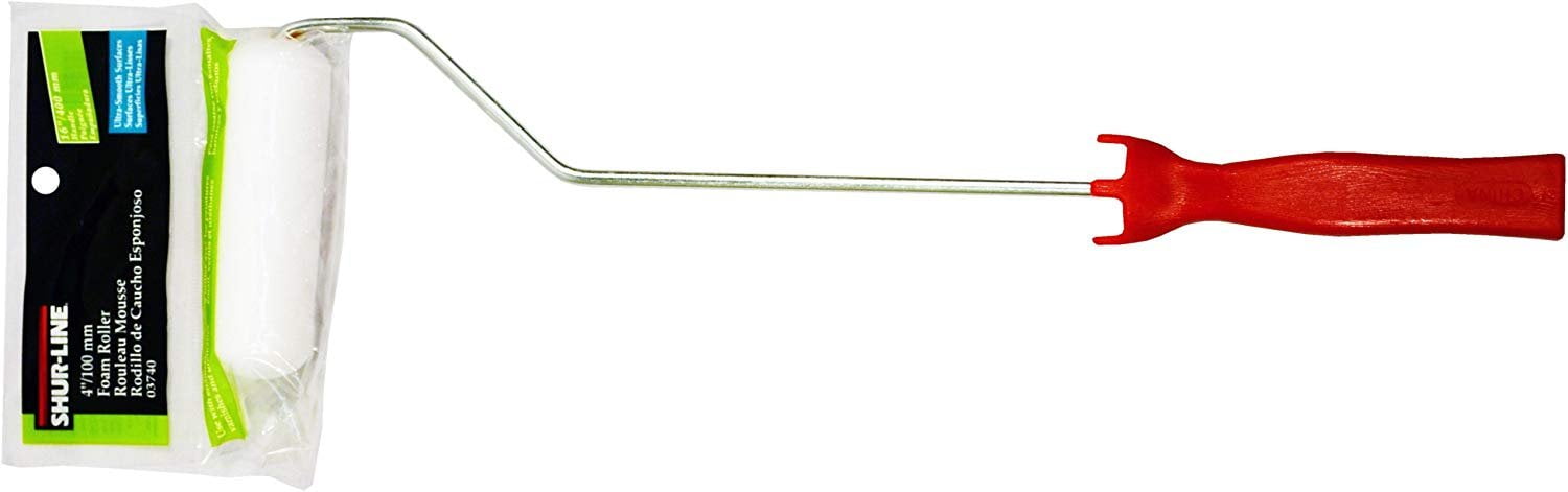 Shur-Line 03740 4-Inch Foam Roller for Ultra-Smooth Surfaces with 16 ...