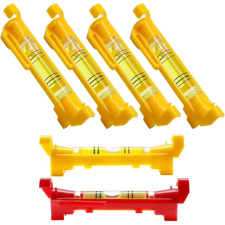 LLC 10-Piece Set of Mini Spirit Levels with Horizontal Hooks for Site ...