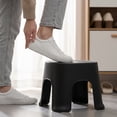 6.3 Inch Footstool Compact Small Low Stool Soft Cushion Top Portable ...