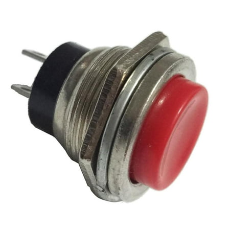NO Momentary Push Button Switch 2 Terminals 3A/250V red | Walmart Canada