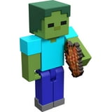 Minecraft Zombie Toy Piece, Buildable Figure, 3.25-inch Tall with ...