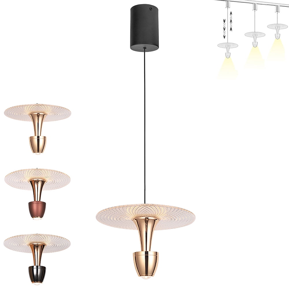 FSLiving 7W Adjustable Levitate Pendnat Light Retractable Lift Ceiling ...