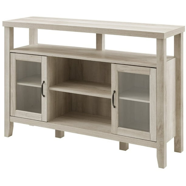52 Rustic Wood TV Stand White Oak Walmart