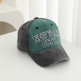 Bainana Washed Baseball Cap For Kids Letter Print Adjustable Toddler ...