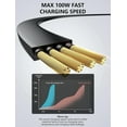 Retractable Usb C Cable, 100W 5A C To C Fast Charging Black - Walmart.com