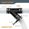 4 Inch Y Fitting for 4" Dust Collection Hose, Hose Connector Fittings ...