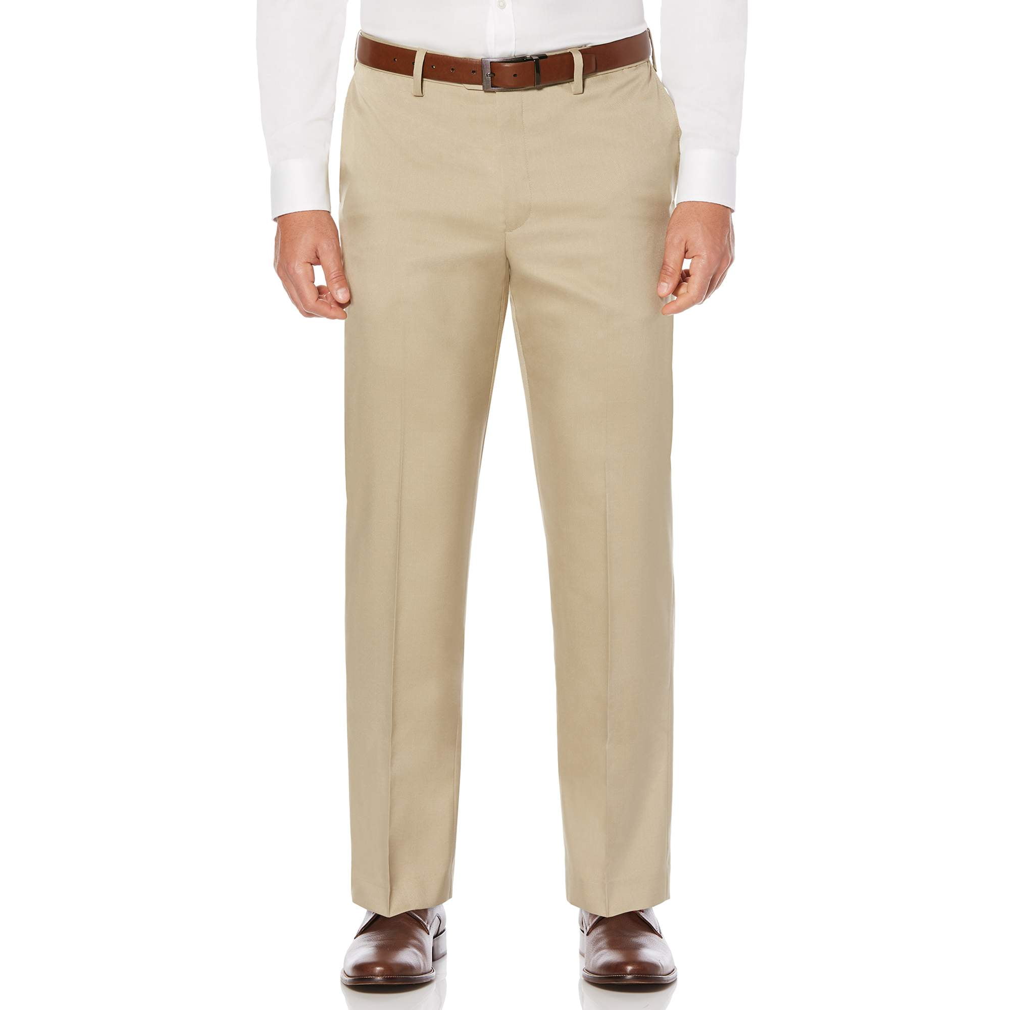 Big & Tall Flat Front Stretch Crosshatch Dress Pant - Walmart.com