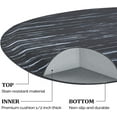 OmySalon Anti-Fatigue Black Salon Mat for Hair Stylists, 3'x4', Round ...