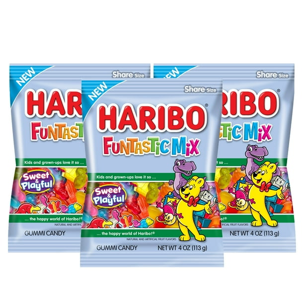 Haribo Funtastic Mix Share Size Gummy Candy-Sweet and Playful- Shapes ...