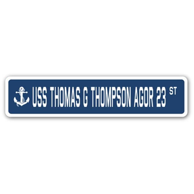 SignMission SSN-Thomas G Thompson Agor 4 x 18 in. A-16 Street Sign ...