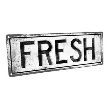 Black Pantry 4"x12" Metal Sign, Wall Décor for Kitchen and Dining ...