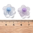 500 g Frosted Transparent Acrylic Beads Bead in Bead Flower Mixed color ...