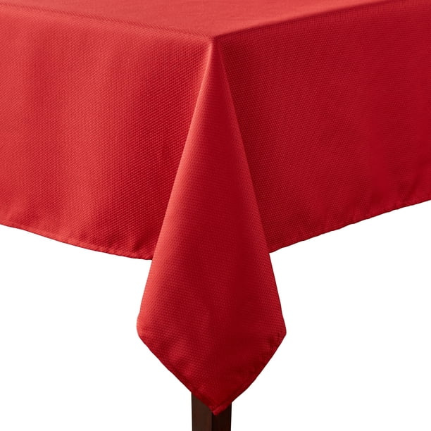 Mainstays Fraser Fabric Tablecloth, Red Sedona, 52"W x 70"L, Available ...