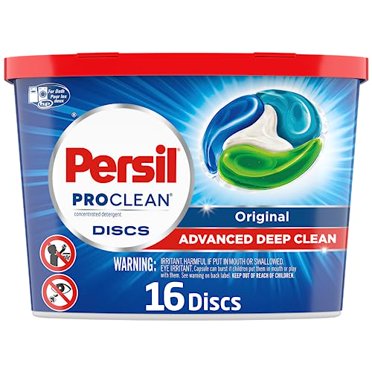 Persil ProClean Discs Laundry Detergent, Oxi Stain Fighter, Deep Clean ...