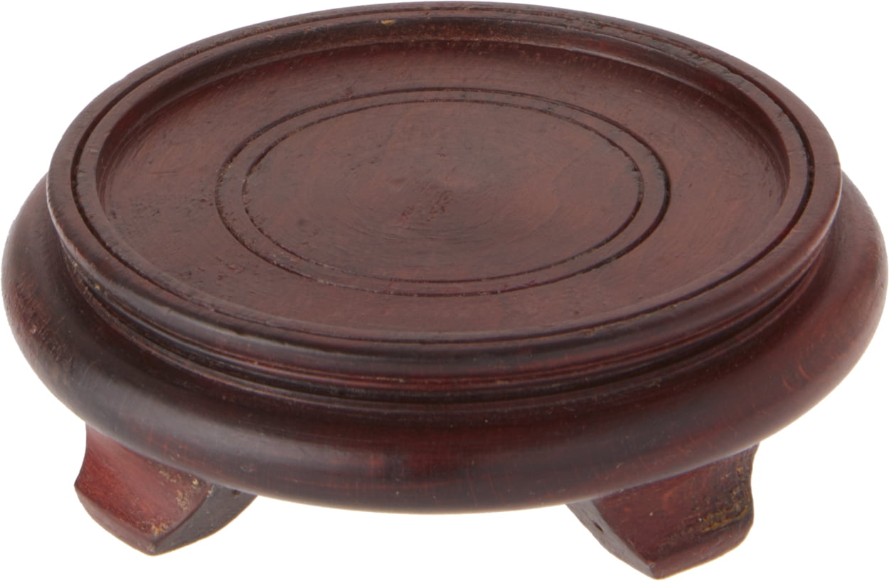 Bard's Dark Wood Decorative Base, 1.625" H x 5.125" W x 5.125" D (4 ...