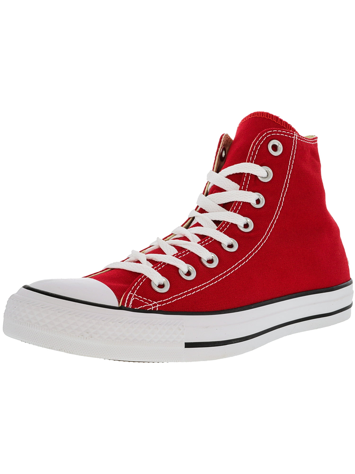 Converse Chuck Taylor All Star Canvas Hi Top Unisex Sneakers - Red - 8M ...