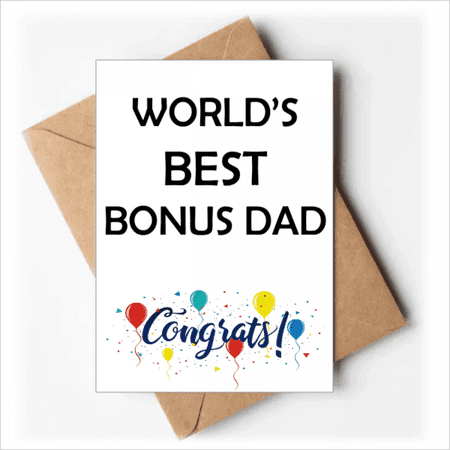 Bonus Dad Father's Festival Quote Wedding Cards Congratulations ...