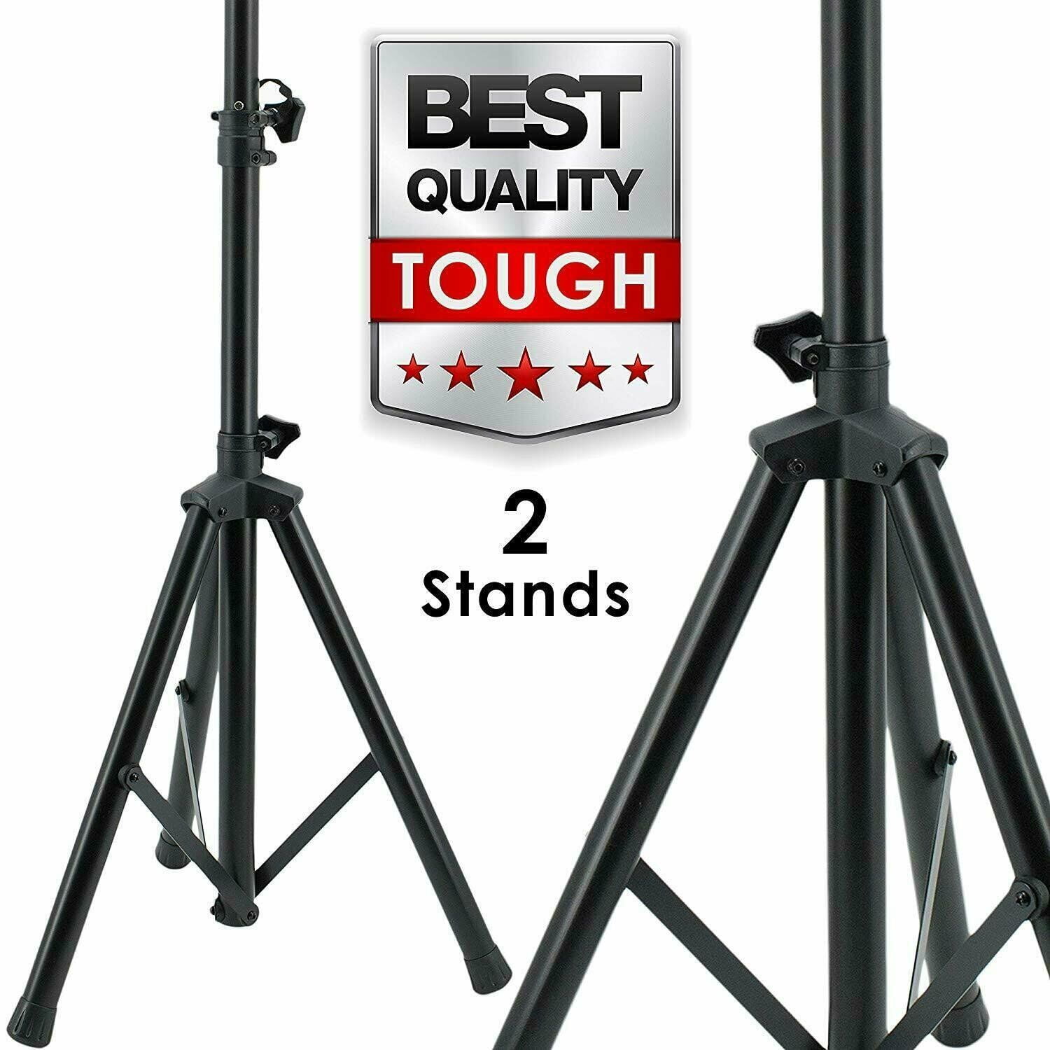 Pair EMB TSS1P Heavy Duty Adjustable Height Tripod DJ PA Speaker Stand ...