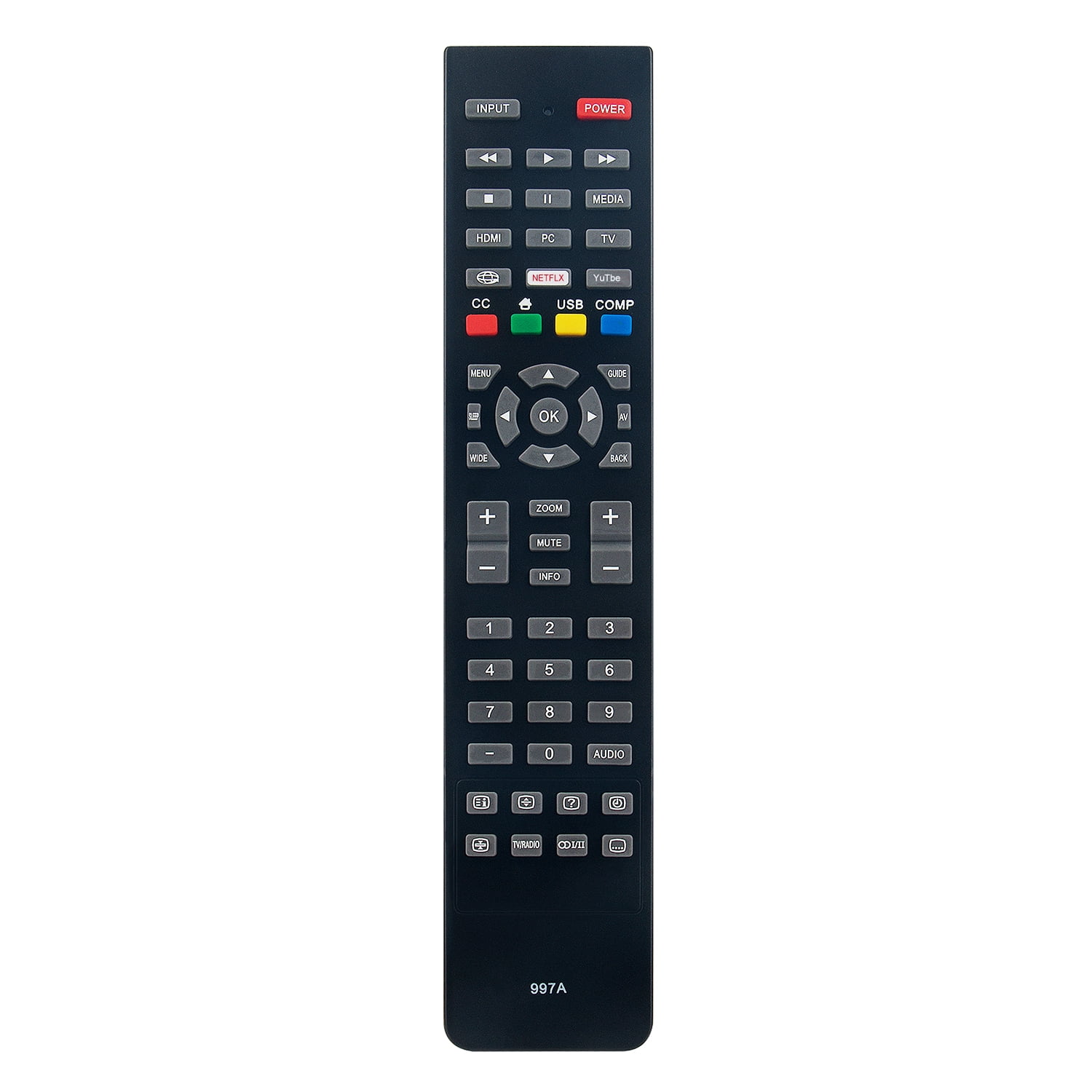 Vinabty 997A Replaced Remote Control Fit For JVC LED TV with shortkey ...