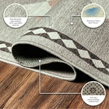 My Magic Carpet Machine Washable Kilim Kiki Mushroom 3x5 Area Rug - Non ...