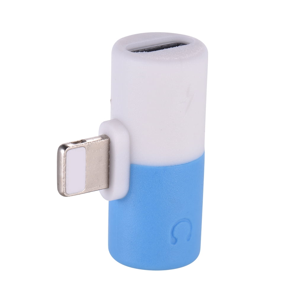 leyfeng 2 en 1 Mini Lightning Splitter Adapter Audio AUX Converter ...
