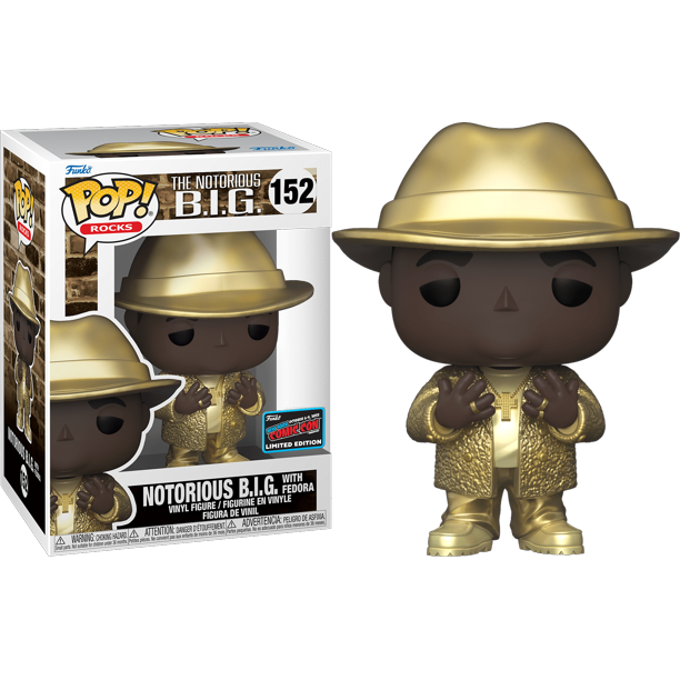 Funko POP! Rocks The Notorious B.I.G. with Fedora (Gold Outfit) #152 Limited Edition 2022 NYCC ...