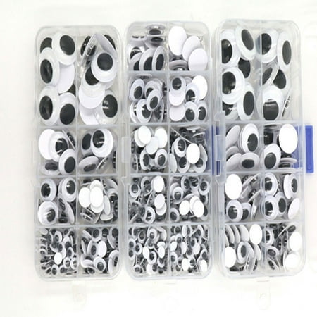 fastboy 730 Pieces Plastic Wiggly Googly Eye Portable Self-adhesive ...