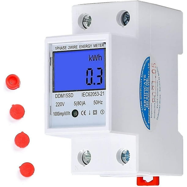 Digital Electricity Meter Lcd Three-phase Meter 3-phase 4-wire Three ...