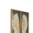 51 x 47 Handmade Feather Shadow Box Wall Decor, Black and Gold ...