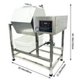 90L Vacuum Pump Meat Vegetable Tumbler Marinator Food Vacuum Curing ...