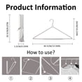 3Pc Travel Hangers Foldable Travel Coat Hangers Adult Portable Folding ...