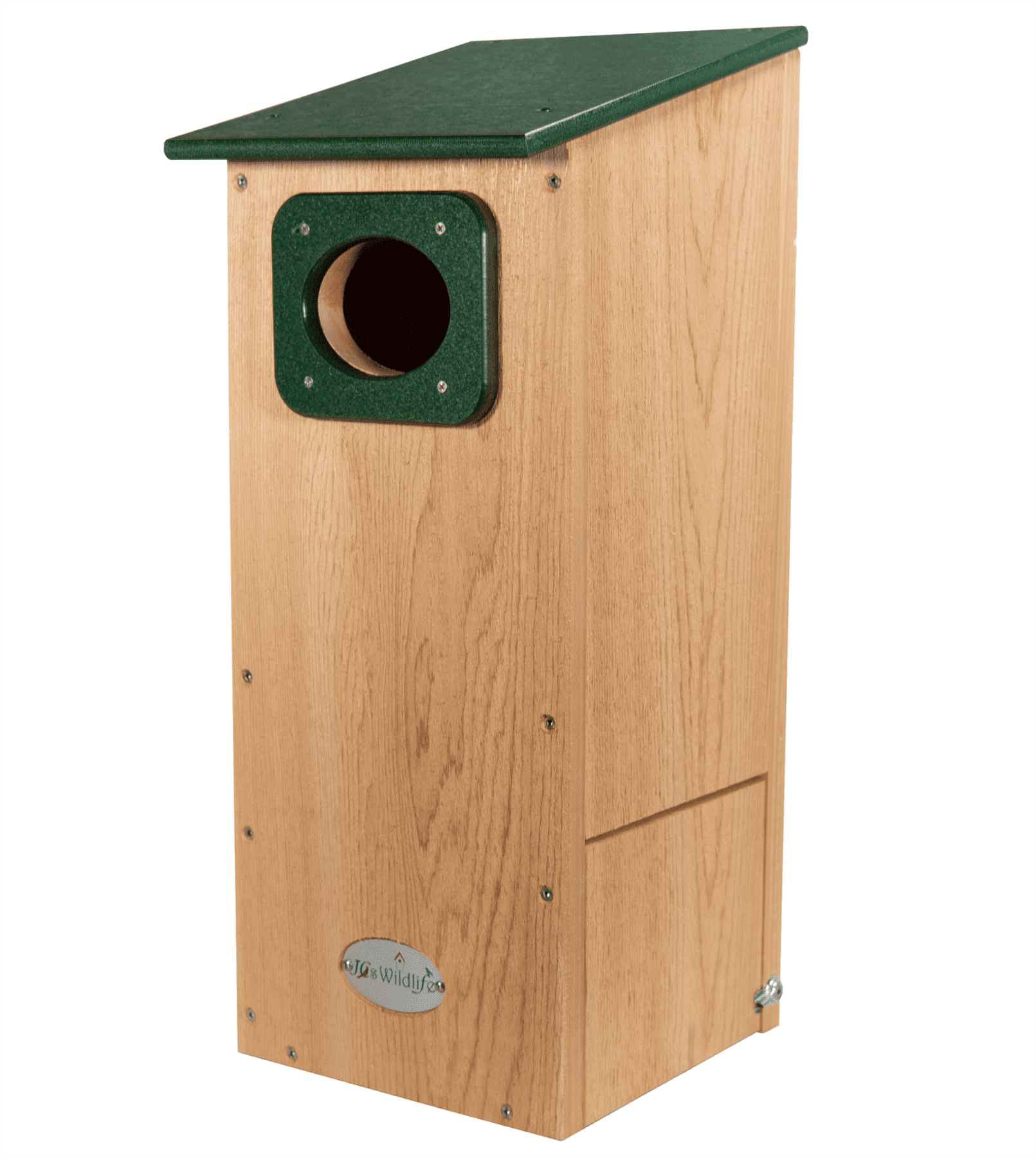 JCs Wildlife Cedar Wood Duck House with Poly Lumber Roof (Green ...