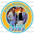 Miami Vice TV Show Crockett Tubbs 80s Sunset Round Personalized Edible ...