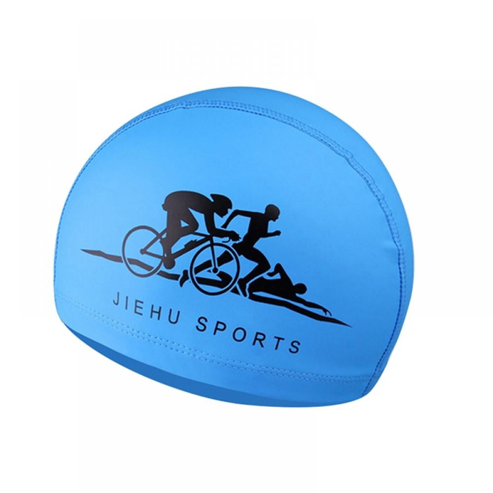 Aosijia Unisex Adult Swim Cap Ear Protection Silicone Swimming Hats for ...