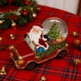 Decorative Snow Water Lantern With Spinning Santa Figure And Tree ...