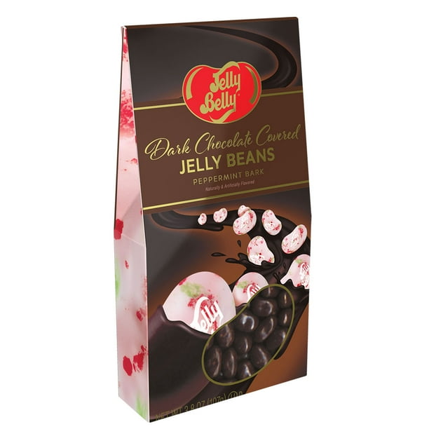 Jelly Belly Dark Chocolate Covered Jelly Beans, Peppermint Bark - 3.8 ...