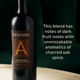 Apothic Inferno Red Blend Red Wine, 750ml Glass Bottle 15.9% ABV ...