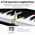 TERENCE 61-Key Keyboard Piano with MIDI, Bluetooth, 1800mAh Battery ...