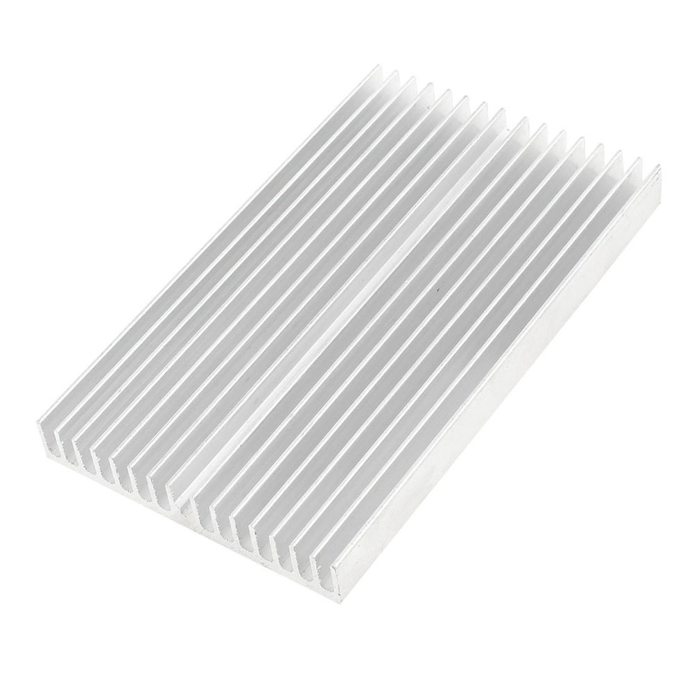 SPRING PARK 100x60x10mm Silver Tone Aluminum Cooler Radiator Cooling ...