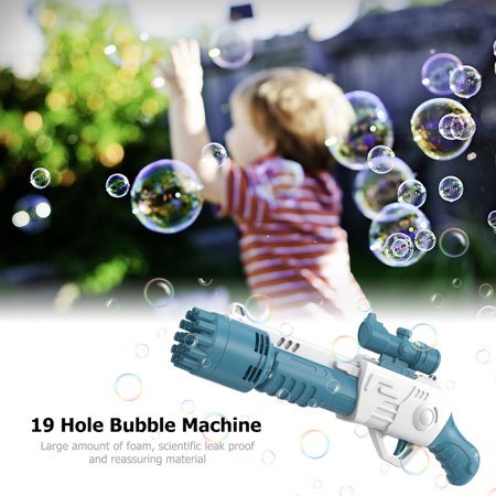 Jinveno Durable 19 Holes Bubble Gun Toys Bubble Fighting Kids Toys ...