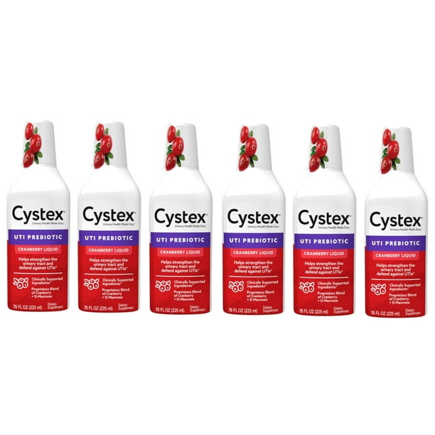 Cystex Urinary Health Maintenance Antioxidant, Cranberry, 7.6oz, 6-Pack ...