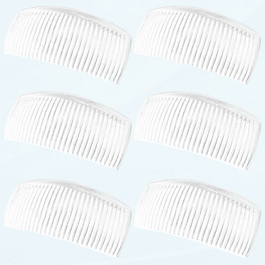 6PCS Plastic 7 Tooth French Twist Combs Hair Side Combs Clips Accessory ...
