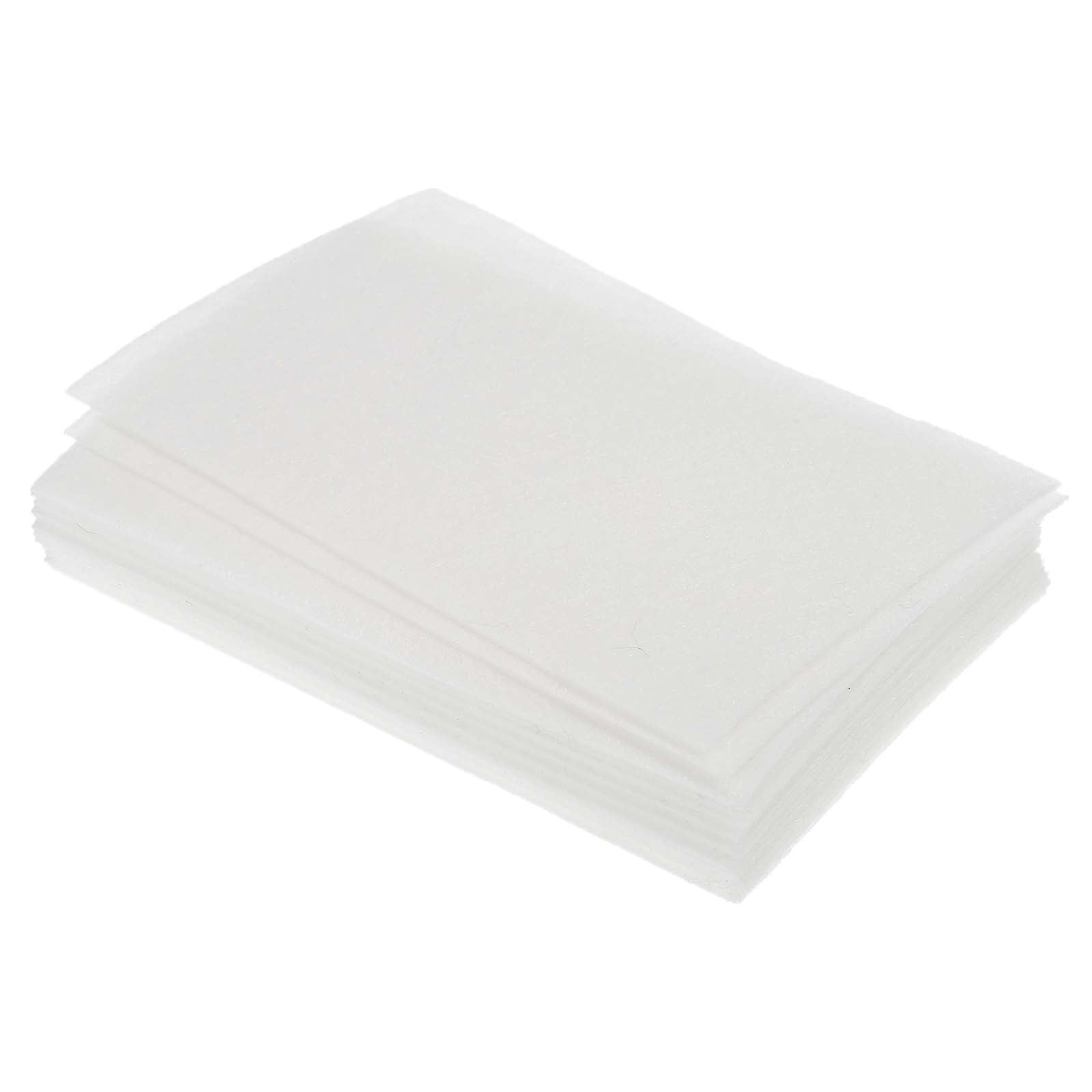 Soft Felt Sheets Fabric Craft Sheets White 12 Inch x 8 Inch 12 Pcs ...