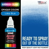 U.S. Art Supply 1-Ounce Opaque Lake Blue Airbrush Paint - Walmart.com