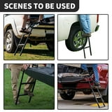 WOLFSTORM Universal Fit Tailgate Ladder Adjustable Rear Gate Step ...