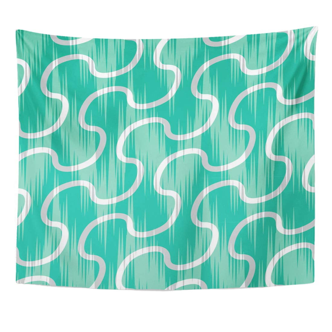 ZEALGNED Node Abstract Saddle Looping Lines Pattern Loop Wall Art ...