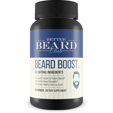 Beard Growth Supplementary Products and Hair Growth Pills with Biotin ...