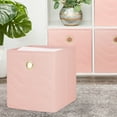 Mainstays Collapsible Quilted Fabric Cube Storage Bins (10.5" x 10.5 ...