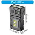 LED Work Light Flashlight with Attachment USB Rechargeable Flashlight ...
